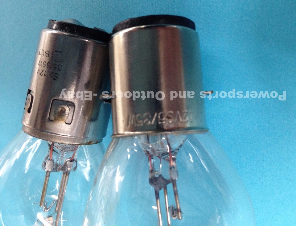 (2-Pack) Brand New S2 Light Bulbs for Scooter, Snowmobile, ATV 12V35 ...