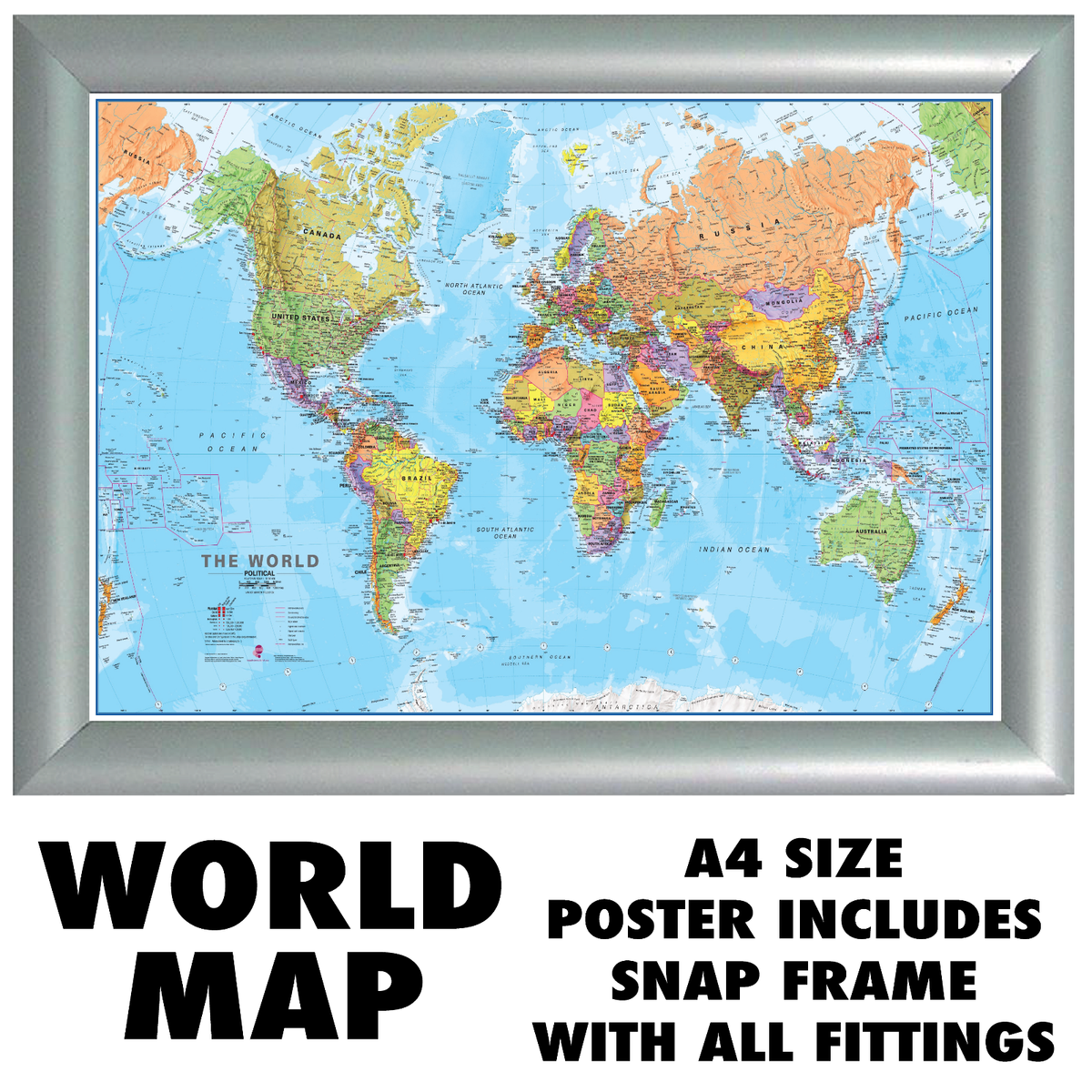 World Map With Borders Png