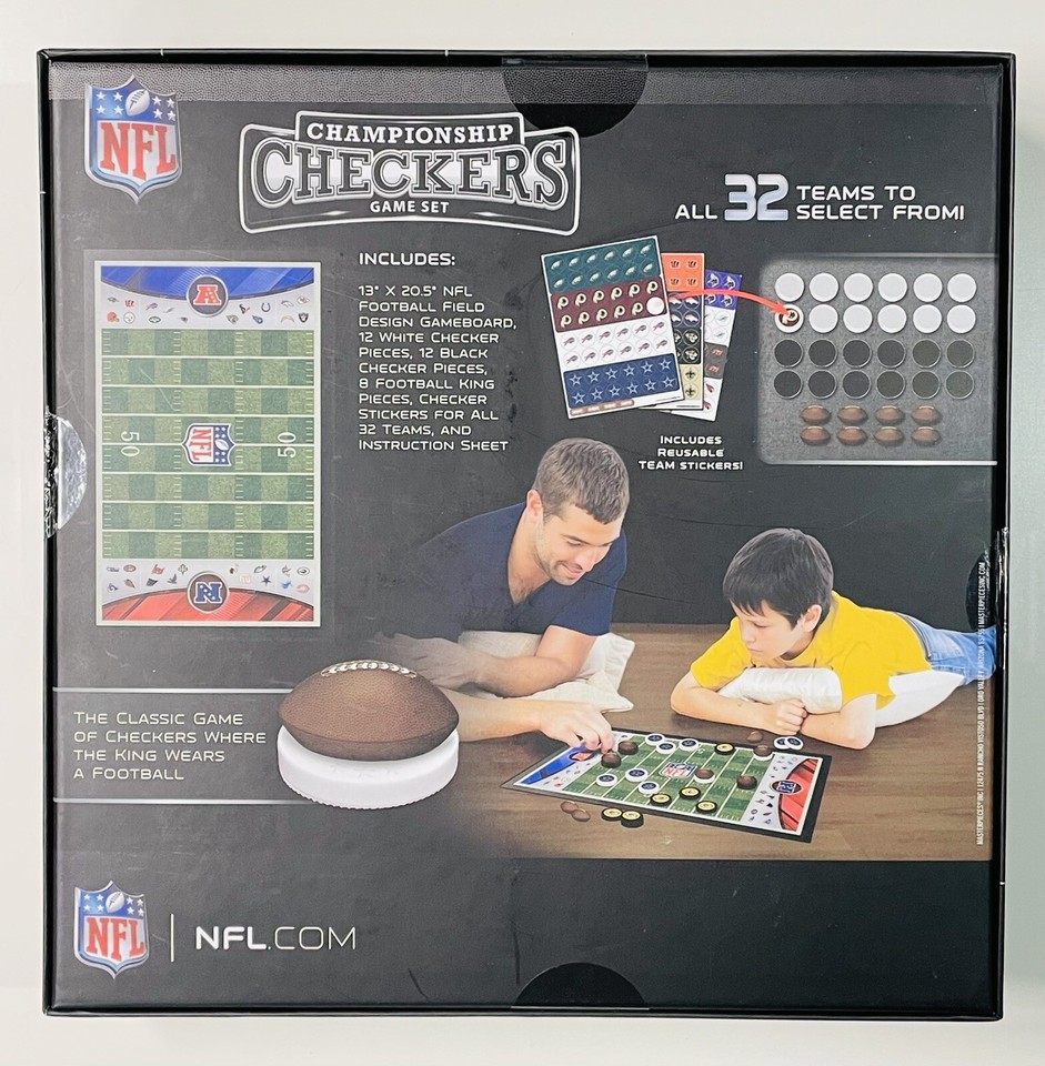 NFL Championship Checker Game Set: 32 Teams - Football Collectible ...