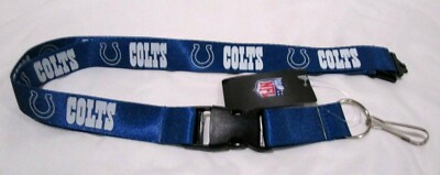 Colts Blue Licensed NFL Keychain/ID Holder Detachable Lanyard-Brand New ...