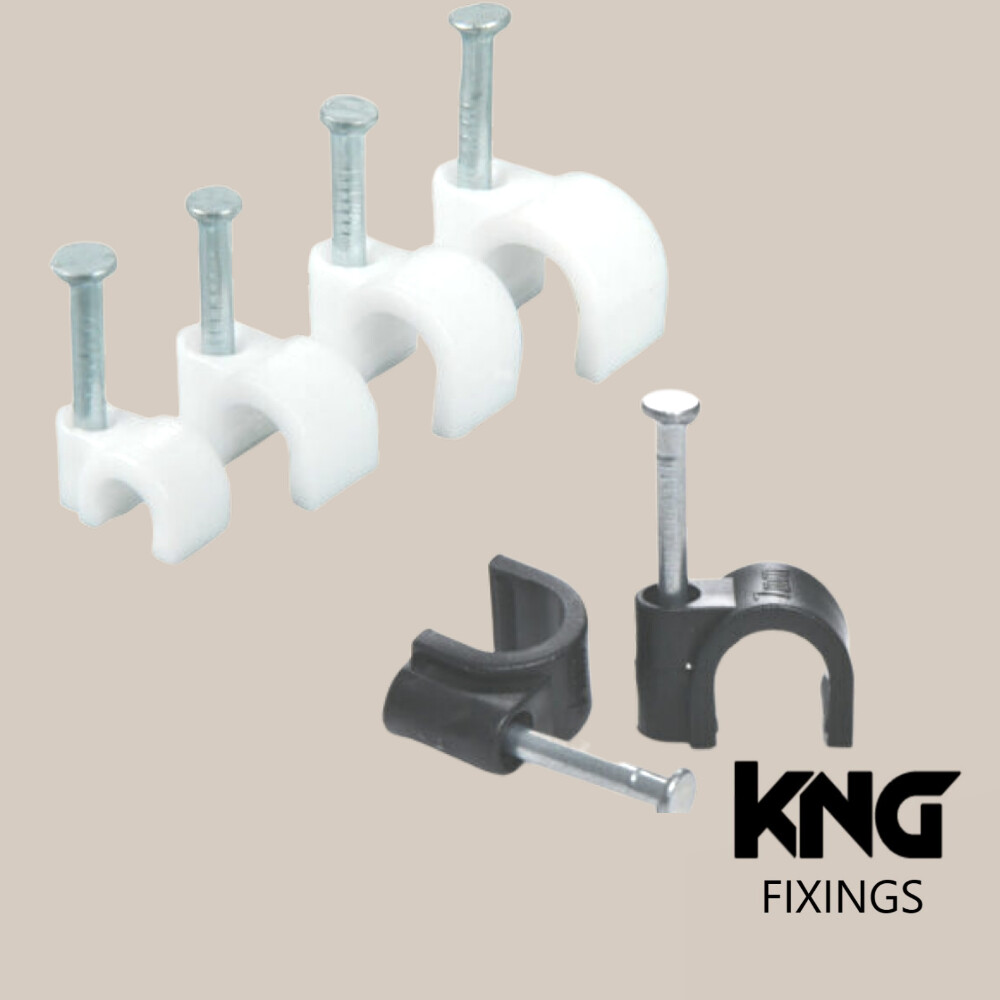 Plastic Round Electrical Wire Cable Clip 4MM-12MM TV Phone Internet ...