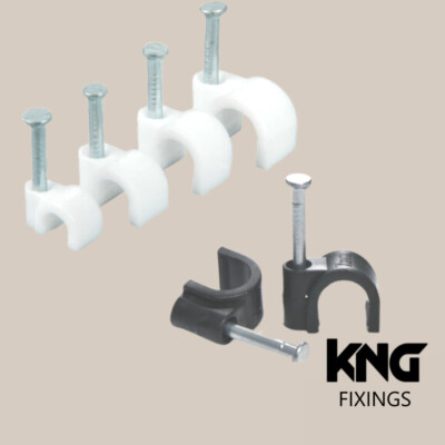 Plastic Round Electrical Wire Cable Clip 4MM-12MM TV Phone Internet ...