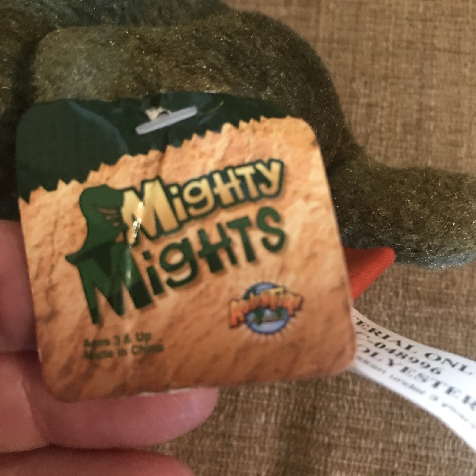 ADVENTURE PLANET MIGHTY MIGHTS T-REX DINO DINOSAUR PLUSH 5" TALL GREEN ...