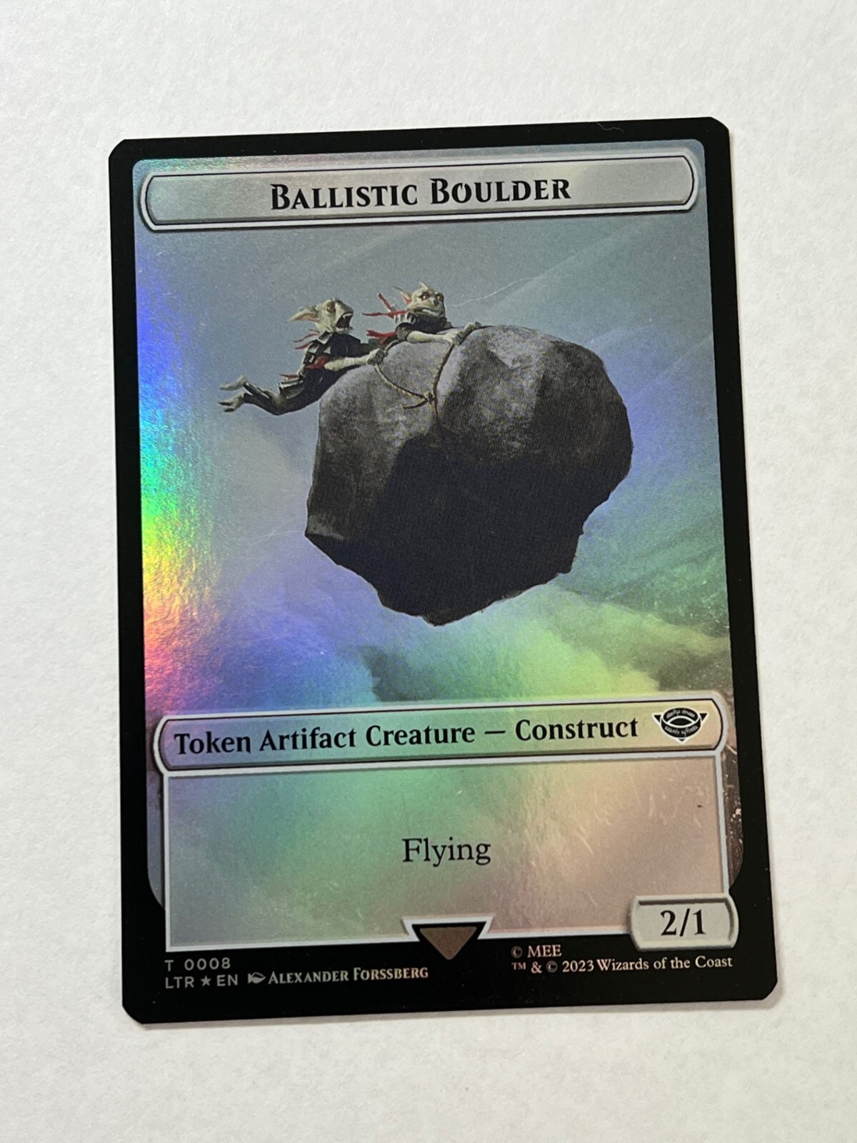 Ballistic Boulder 0008 / Food Token 0011 - M:TG Lord of the Rings | eBay