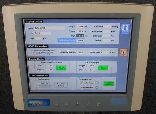 Lidco HM-71-02 Plus Hemodynamic Touch Screen Monitor with Stand | eBay