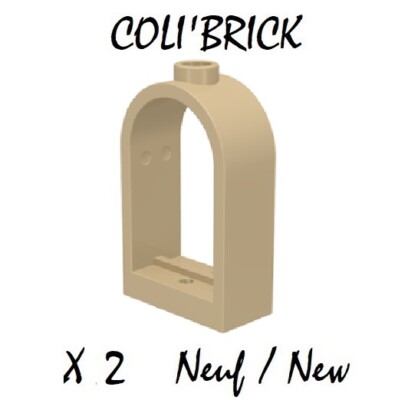 Lego 30044 - 2x Fenêtre / Window 1x2x2 2/3 - Beige / Tan - NEUF | eBay