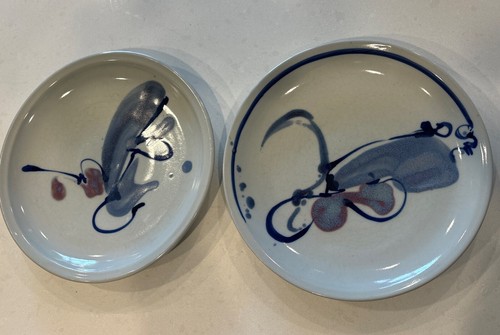 TWO Frank Massarella Ojai California Artist Pottery Plates | eBay