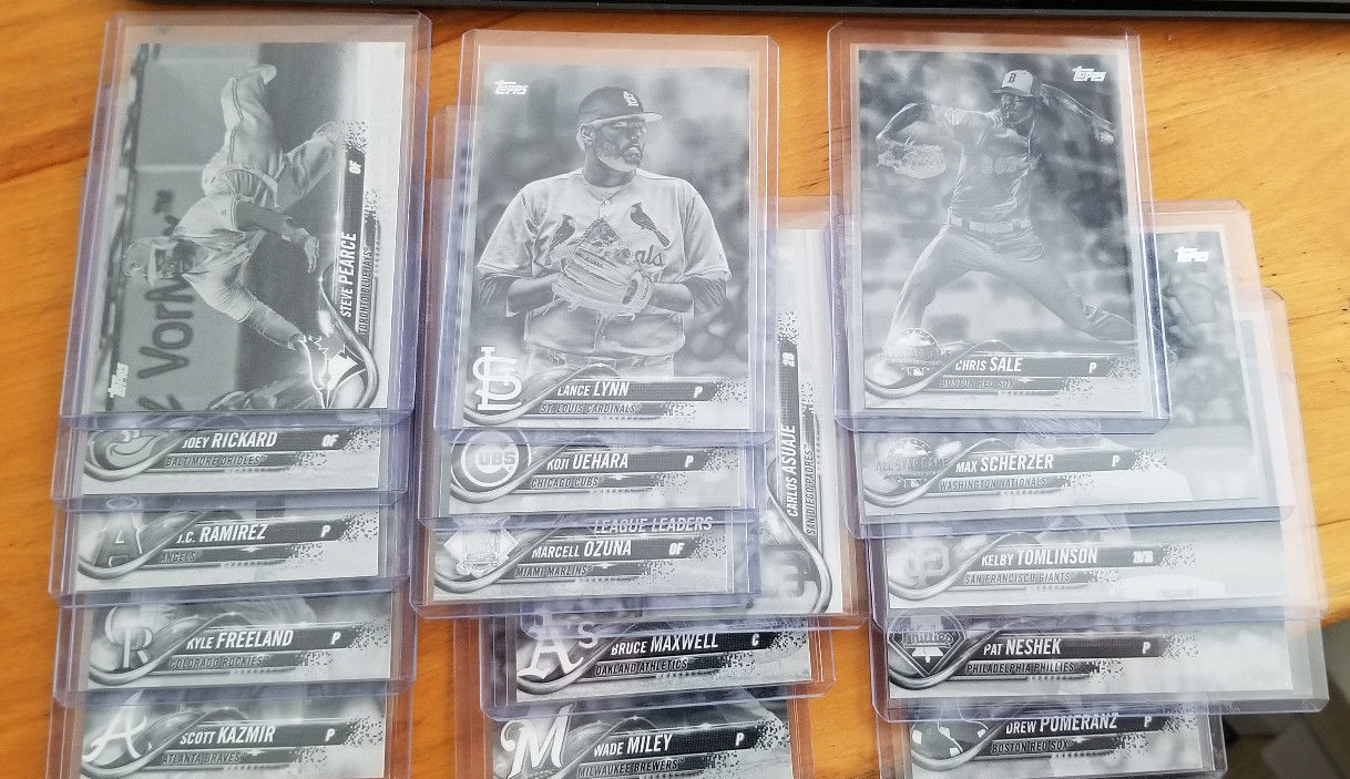 2018 Topps Black and White Negative Complete your set, you pick choice ...