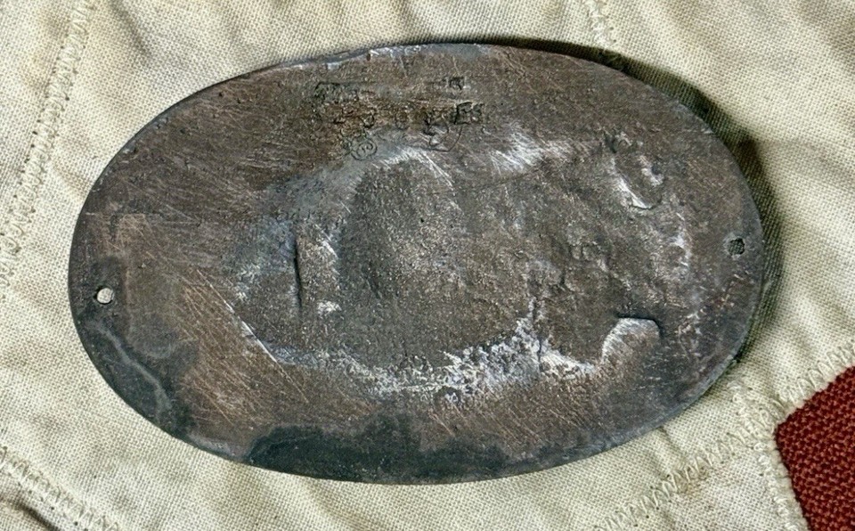 RARE CIVIL WAR CONFEDERATE CSA EAGLE OVAL PLATE | eBay