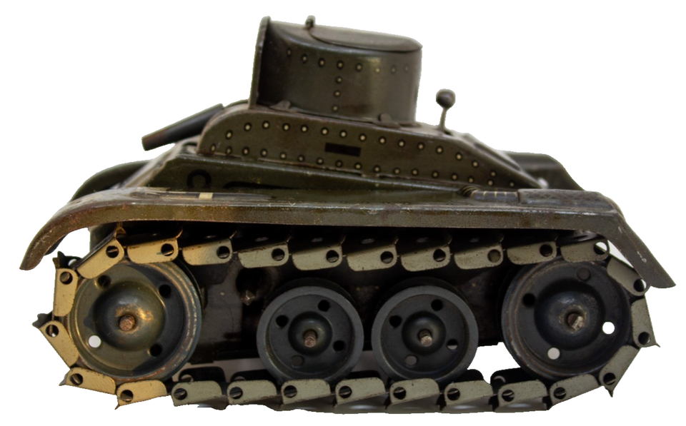 1930's German GAMA Panzer I Small Multi Speed Clockwork Tank -Rare Toy ...