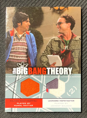 2012 THE BIG BANG THEORY AUTHENTIC PATCH WARDROBE CARD NAYYAR & GALECKI ND JD | eBay