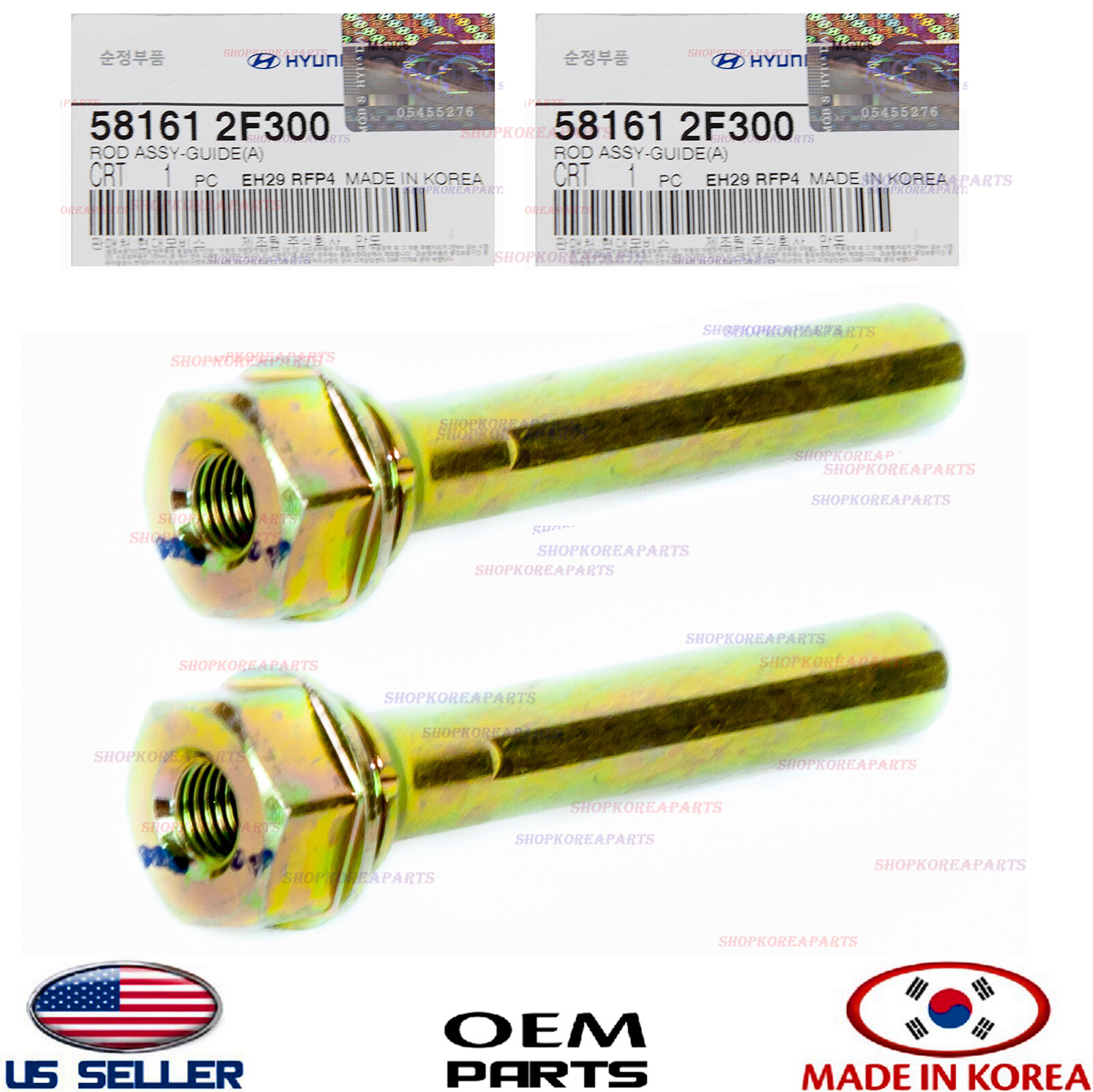 ROD ASSY GUIDE (A)⭐set 2pcs⭐GENUINE FOR VARIOUS HYUNDAI KIA 2001-2020 ...