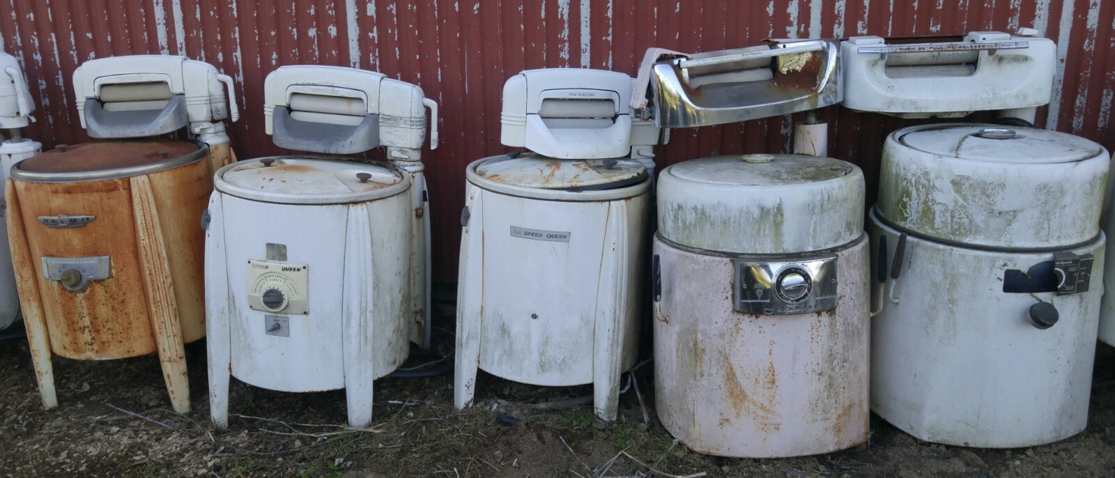 Collection Of 29 Antique Wringer Washing Machines Vintage Ringer Washer ...