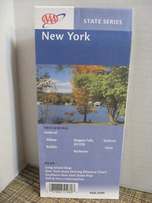 AAA New York Map - State Series - Road Map/ Highway Map - 2005 | eBay