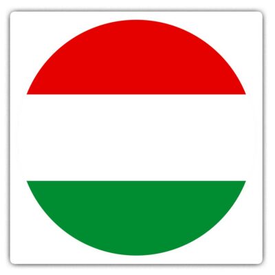 2 x Square Stickers 10 cm - Hungary Flag Map Cool Gift #9054 | eBay UK