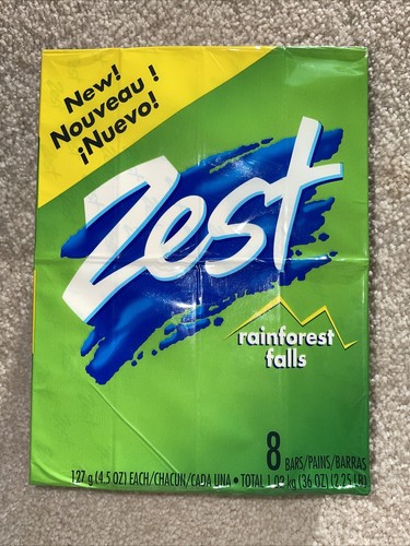 ZEST Bar Soap Discontinued Scent RAINFOREST FALLS 8 Pack - 4.5 Oz Bars ...