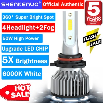 6000K White For Buick Rendezvous 2002-2007 6x LED Headlights Fog Light ...