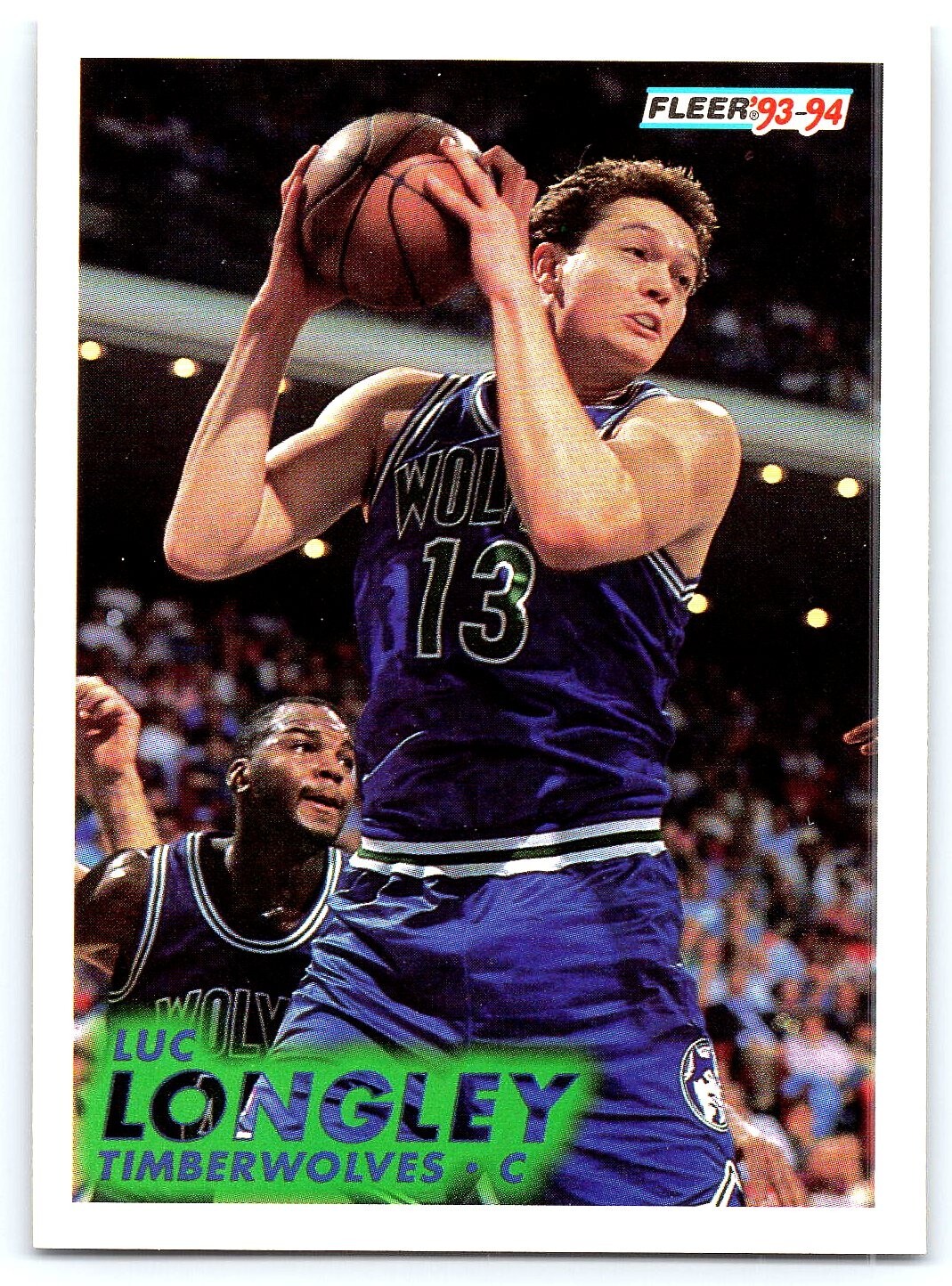 1993-94 Fleer Basketball - #124 Luc Longley Minnesota Timberwolves | eBay