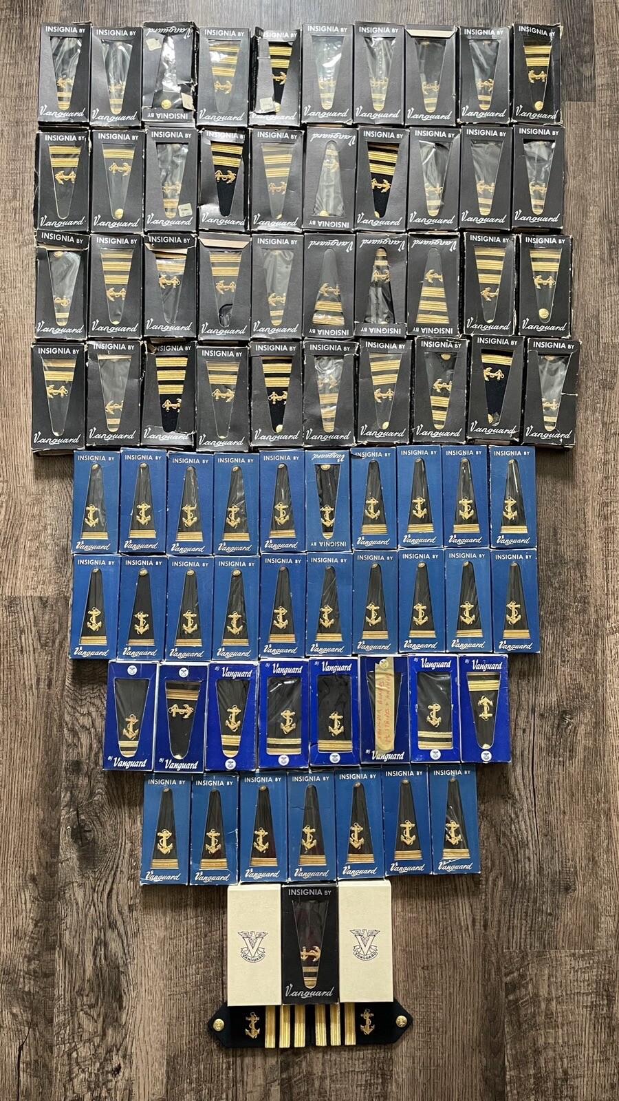 US Navy MSTS Vanguard Shoulder Board Rank Insignia (1 Per Purchase) NOS ...