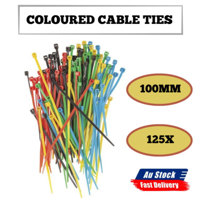 Value Pack of 100mm Coloured Cable Ties - Pk.125 HP1196 | eBay