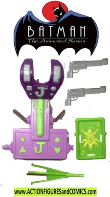 BATMAN animated series JOKER's Wildcard Launcher complete weapon part ...