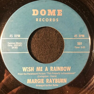 Wish Me A Rainbow/So Nice (Summer Samba) by Margie Rayburn (Dome 501) 7 ...