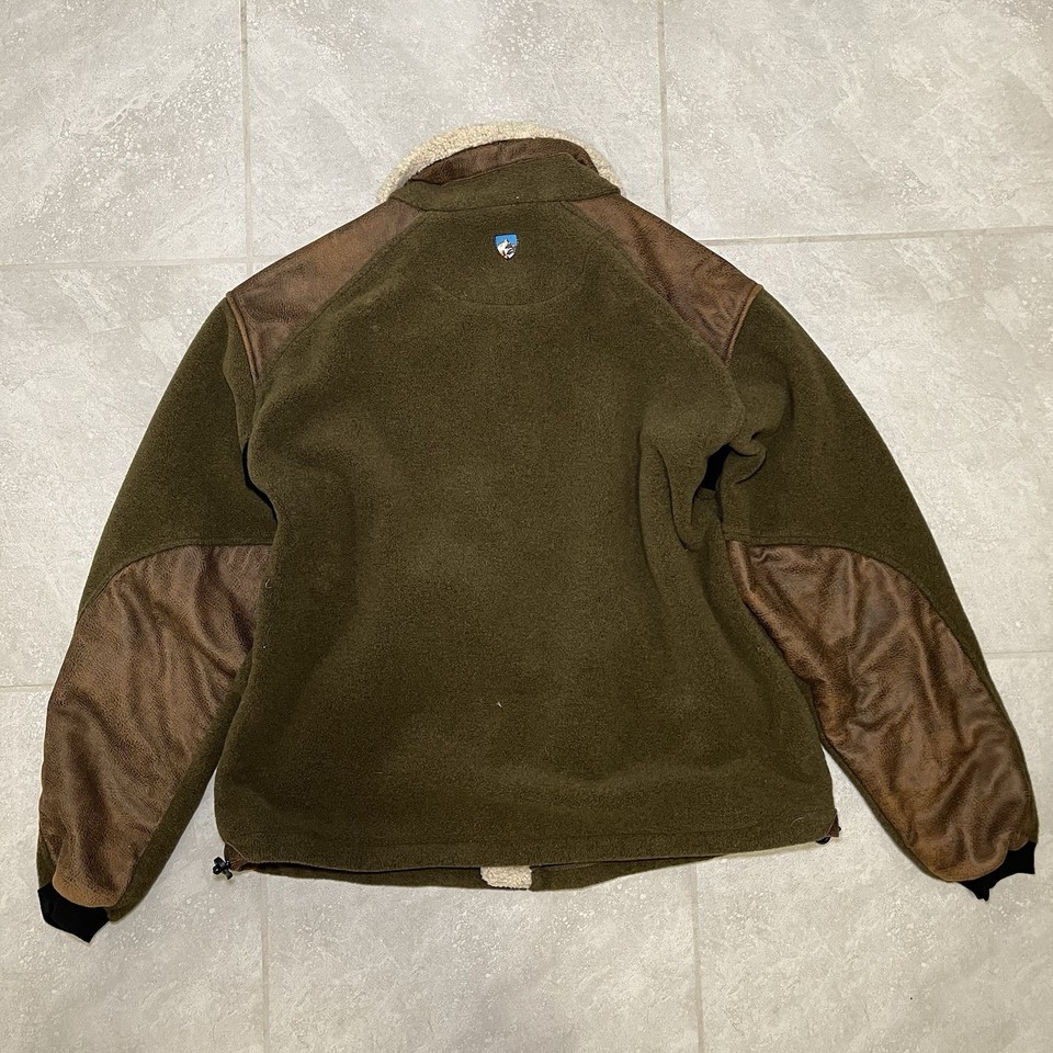 KUHL ALPENWURX ‘Olive’ FLEECE SHERPA FULL ZIP JACKET SIZE XL | eBay