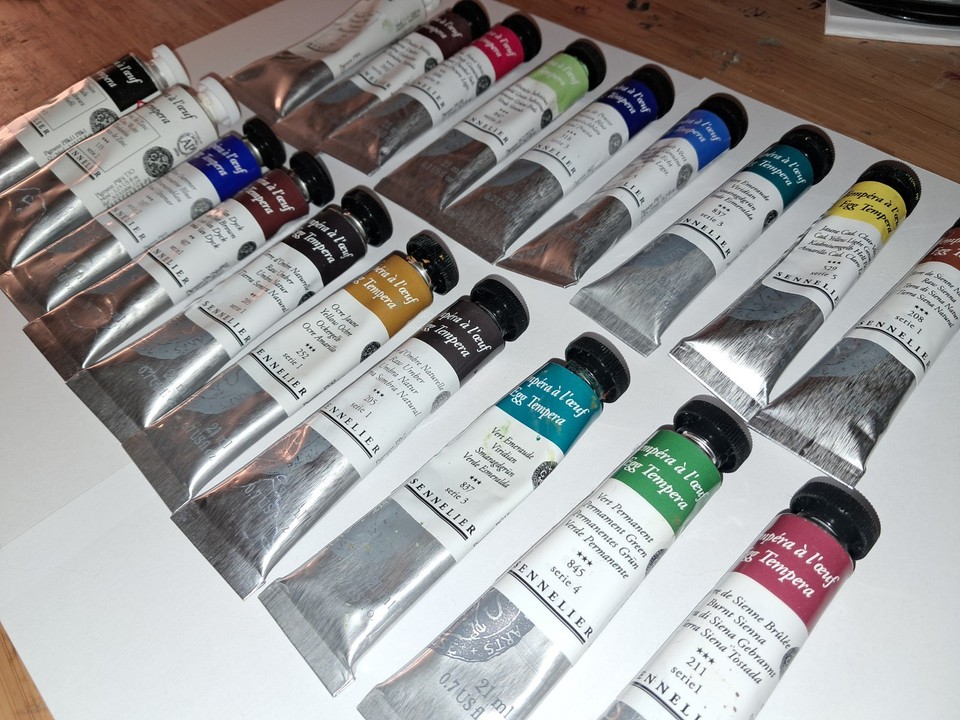 Sennelier Egg Tempera paint x 19 tubes | eBay UK