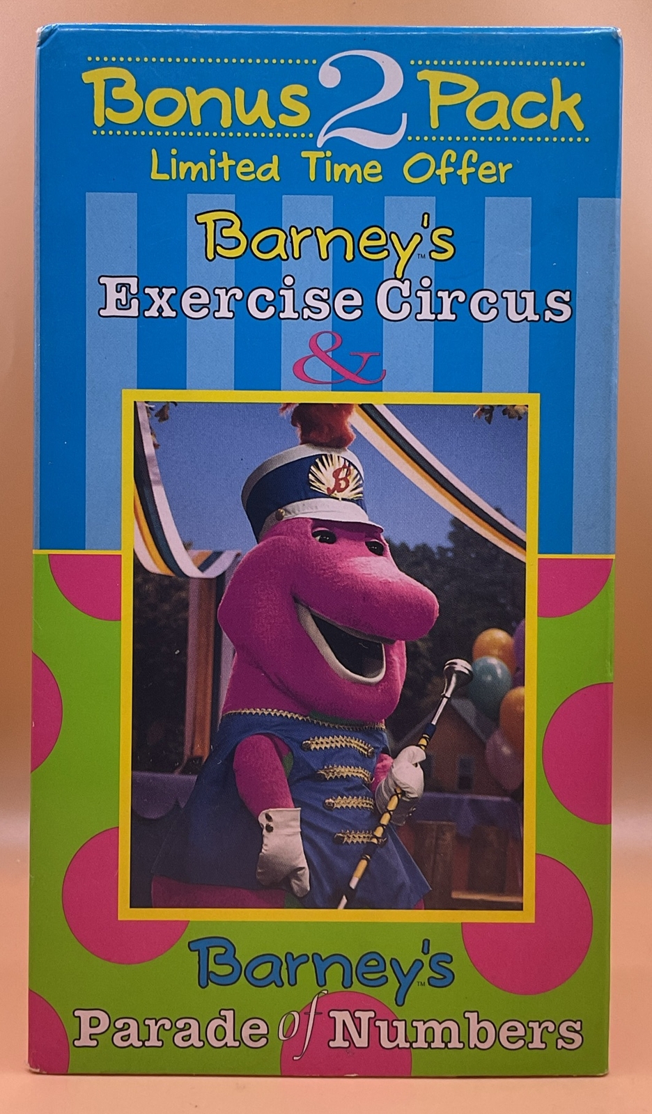 Barney's Exercise Circus / Parade of Numbers VHS 1996 2-Tape Set ...