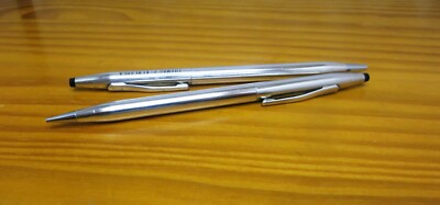 Sterling Silver Vintage CROSS Mechanical Pen & Pencil Set Engraved | eBay