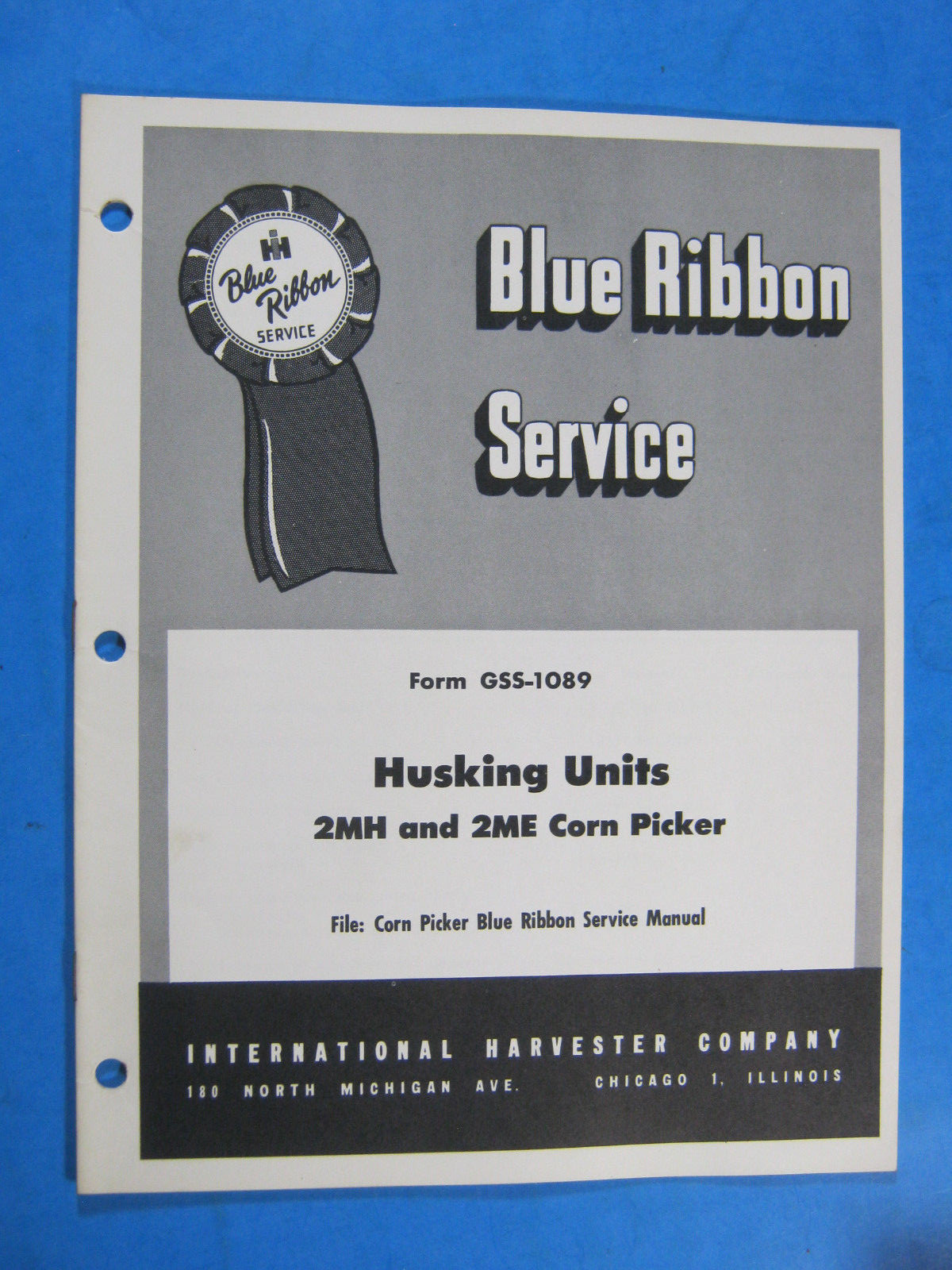 INTERNATIONAL IH HUSKING UNITS 2MH 2ME CORN PICKERS SERVICE MANUAL | eBay