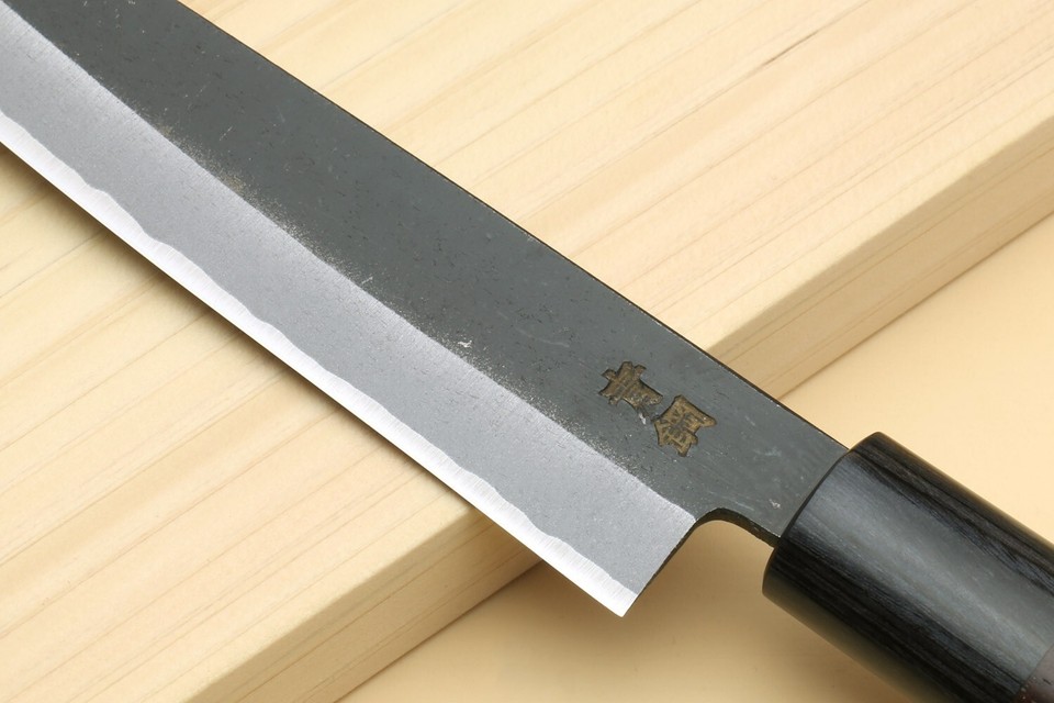 Yoshihiro Black Finish High Carbon Blue Steel #2 Japanese Kurouchi Petty Knife | eBay