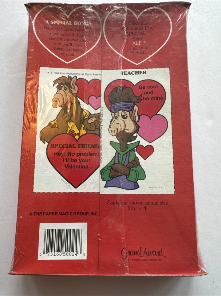 1989 ALF Valentines! NEW and SEALED Box, Vintage. | eBay