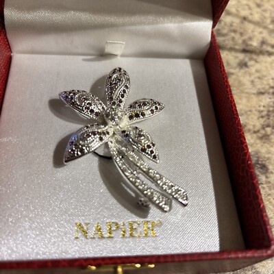 Napier Pin Brooch Enamel Jeweled Pin NIB NOS | eBay