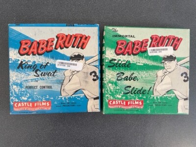 Babe Ruth King of Swat Slide Babe Slide 8mm Castle Films 5" inch Reel ...