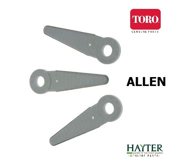 Genuine - Allen 440 446 (Hayter) Toro Hover Mower BLADES (3) ALLEN ...
