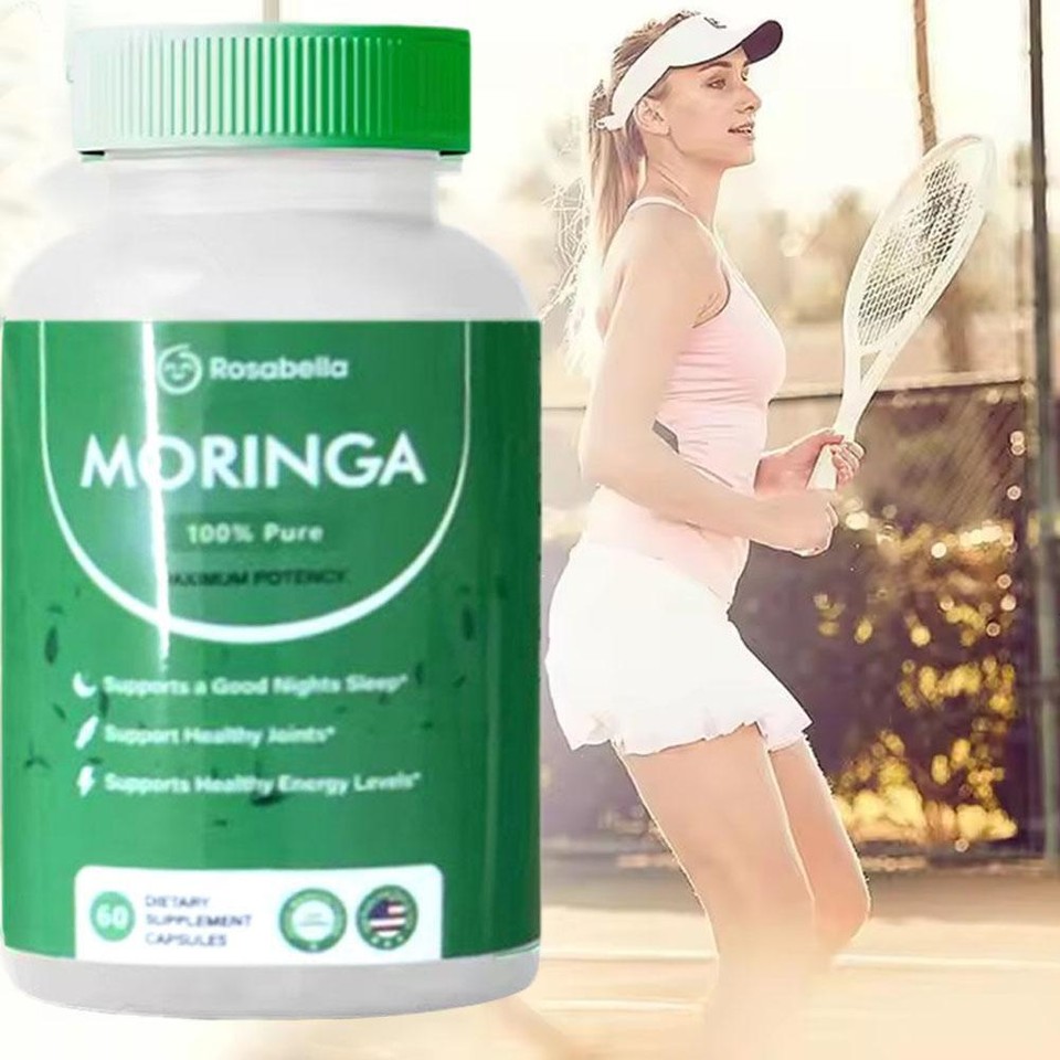 Rosabella Moringa Leaf Powder Capsules - 800mg of Pure Nutrient 60 ...