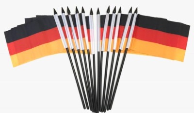 12 Pack 4x6 Inch Germany Small Miniature Stick Desk & Little German ...
