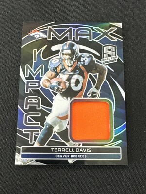 2023 Panini Spectra Terrell Davis Max Impact Prizm Patch /99, Broncos ...