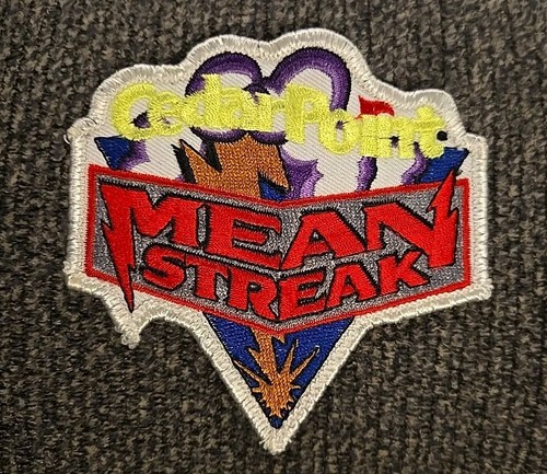 Vintage Cedar Point Mean Streak Coaster Souvenir Patch | eBay