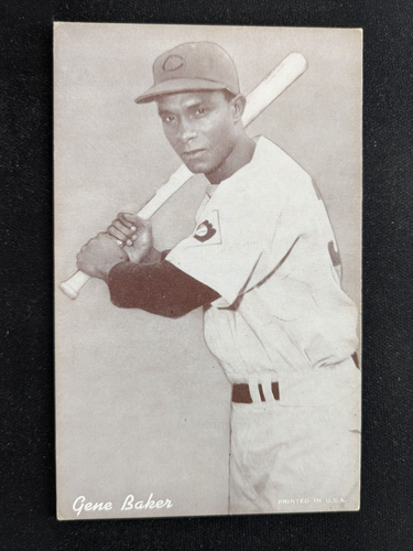 1947-1966 Exhibit Baseball Card # NNO Gene Baker - Chicago Cubs (VG/EX ...