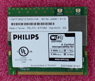 91P7263 - IBM ThinkPad Ww Wireless Mini PCi Lan Card | eBay