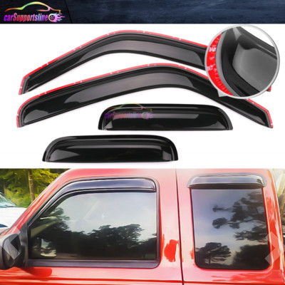Fit For 99-11 Ford Ranger In Channel Window Visor Smoke Shade Guard ...