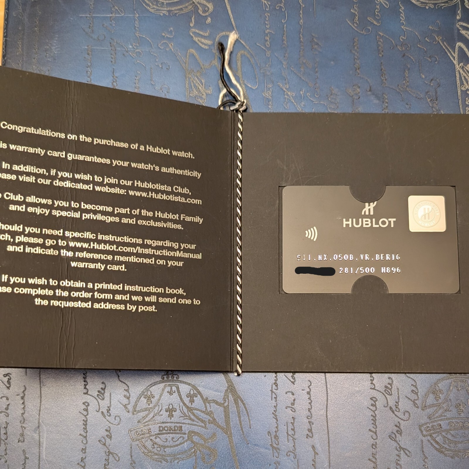 Hublot Classic Fusion Berluti Blue Scritto 45mm 511.NX.050B.VR.BER16 ...