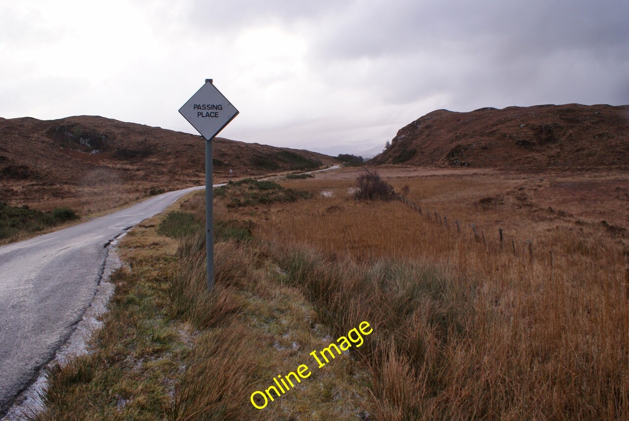 Photo 6x4 The road to Diu00c3u00b9rinis Balmacara Square Remains of a r ...