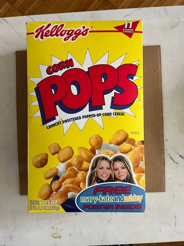 Vintage! Mary-Kate And Ashley Corn Pops Cereal Box By Kellogs! | eBay