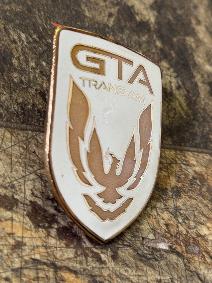 NOS 1987-90 Trans Am GTA White Front Bumper Nose Emblem Oem GM | eBay