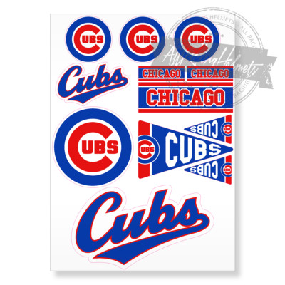 Chicago Cubs MLB Baseball A4 Printed Vinyl Decal Sticker High Quality ...