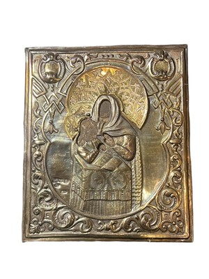 Icons - Antique Russian Silver Icon