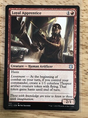 MTG TCG -Loyal Apprentice 132 AFC - Uncommon NM (Free Shipping $5+) | eBay